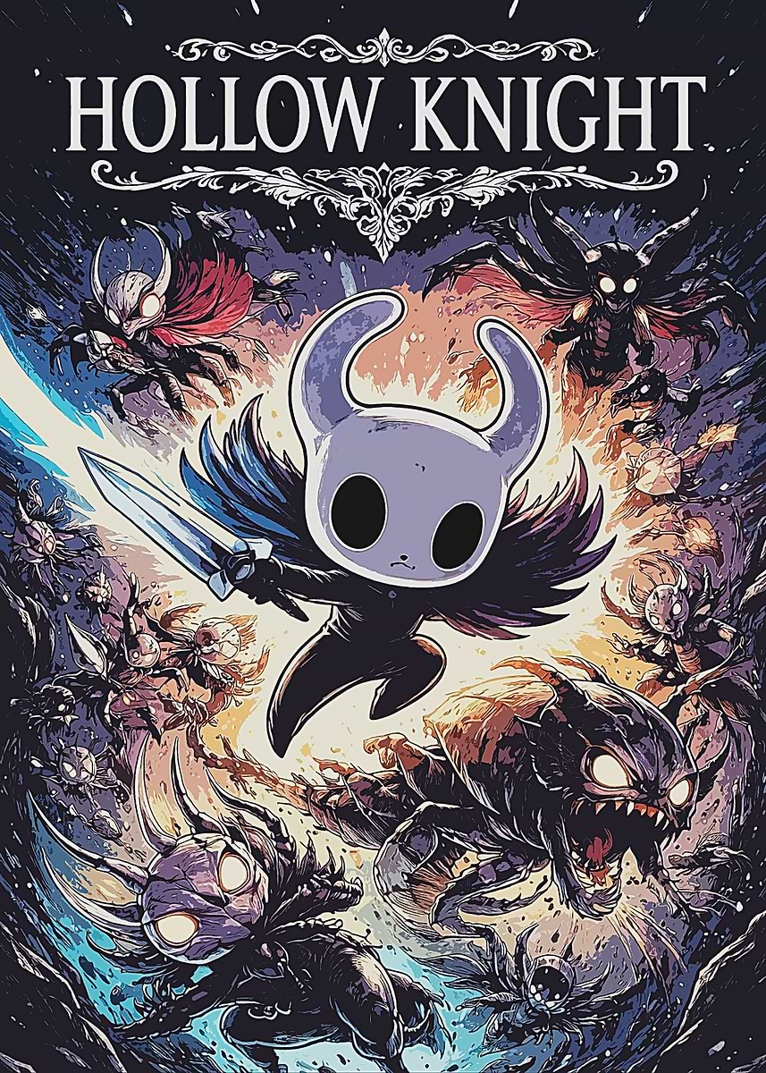 'Hollow Knight ' Poster, picture, metal print, paint by vertical dog ...