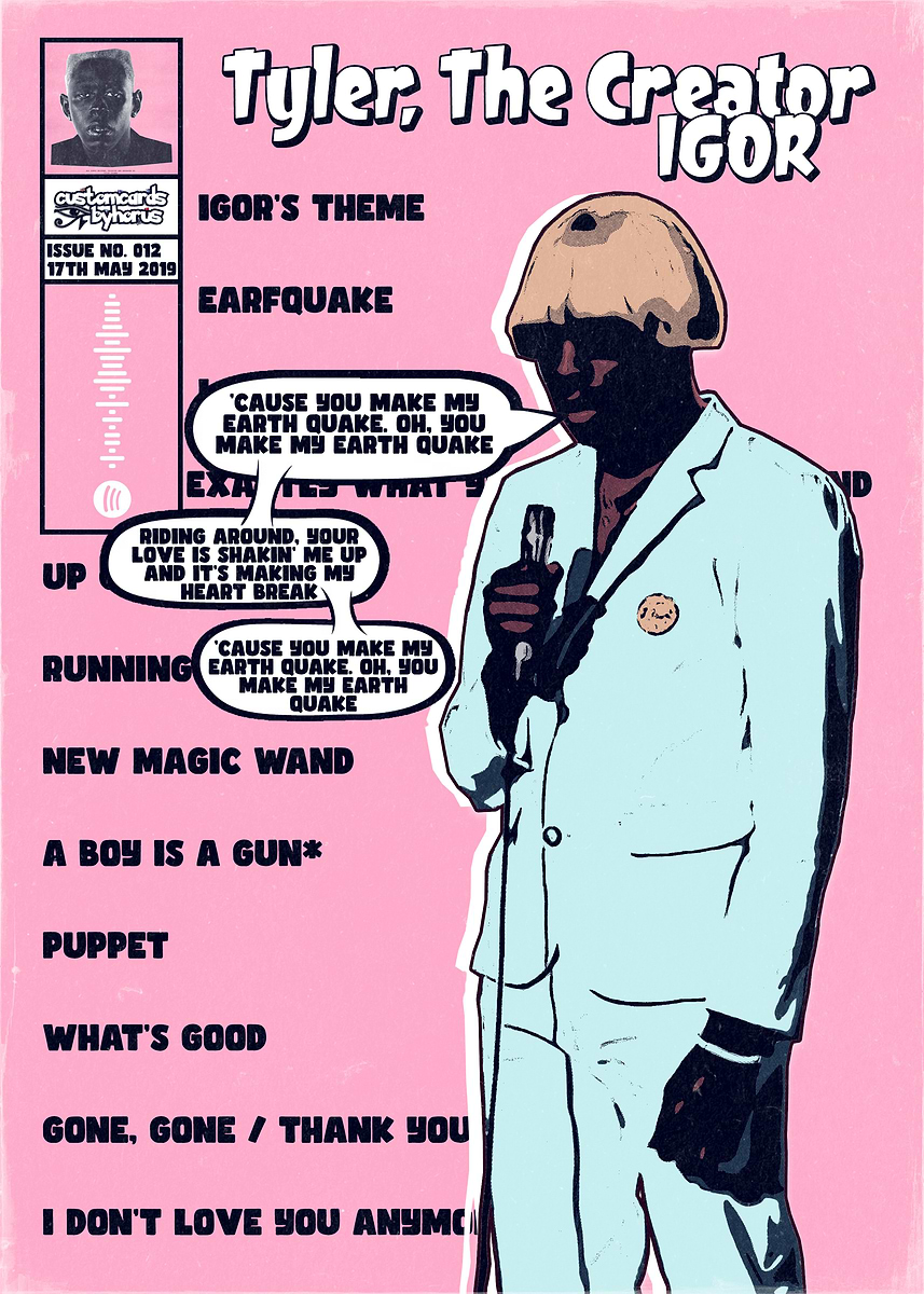 'Tyler, The Creator - IGOR Album Art' Poster, picture, metal print ...