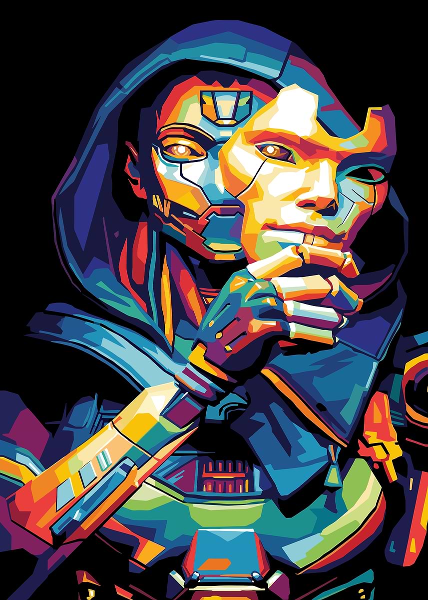 'Ash Apex Legends Pop Art Portrait' Poster, picture, metal print, paint ...