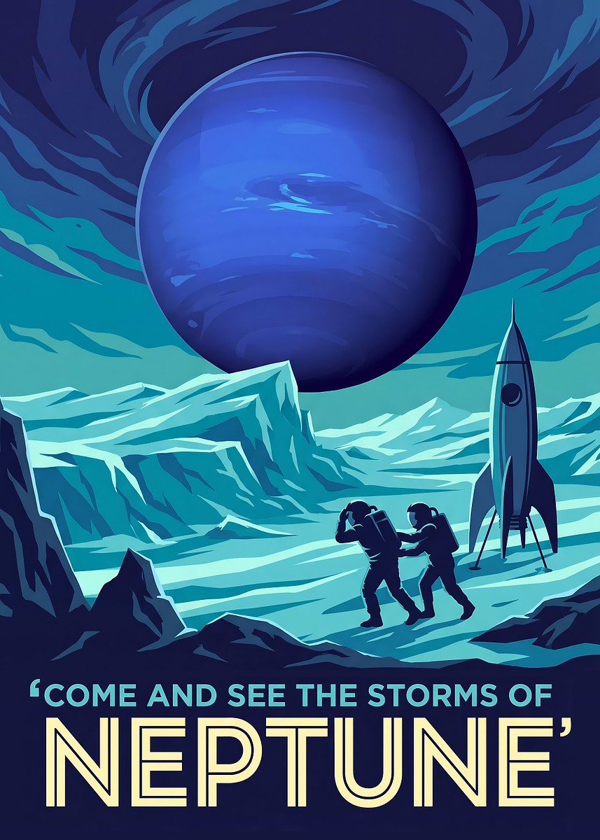 'Come and See the Storms of Neptune' Poster, picture, metal print ...