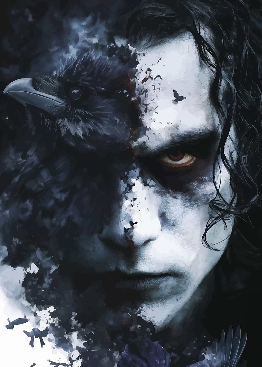 'The Crow: Dark Portrait' Poster, picture, metal print, paint by DASK ...