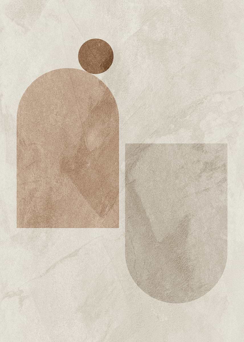'Abstract Geometric Shapes on Textured Background' Poster, picture ...