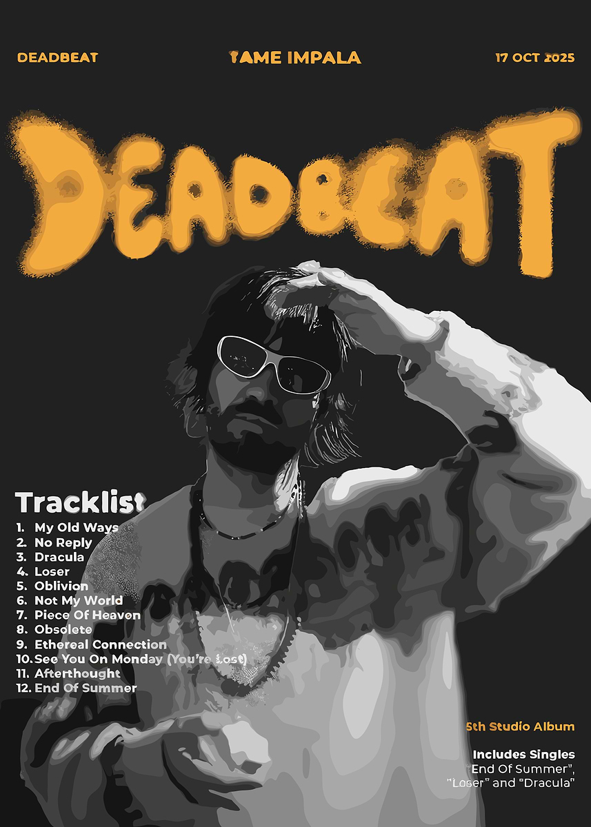 'Tame Impala - Deadbeat Album Cover' Poster, picture, metal print ...