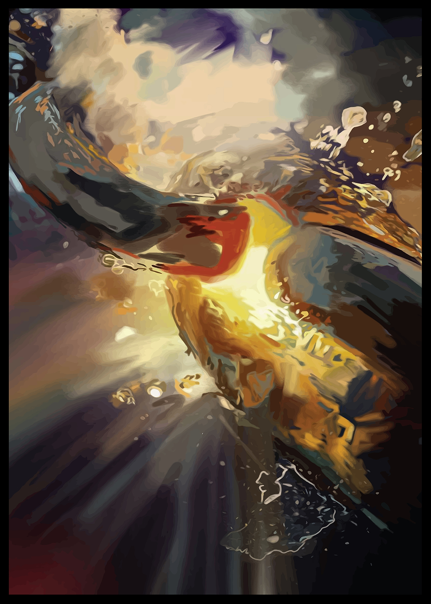 'Chain' Poster, picture, metal print, paint by Art Creative | Displate