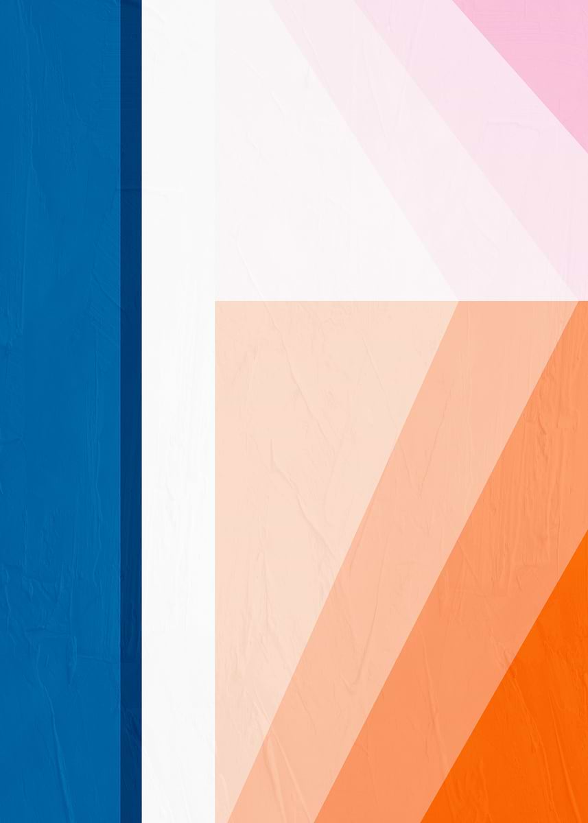'Abstract Geometric Color Block Art' Poster, picture, metal print ...