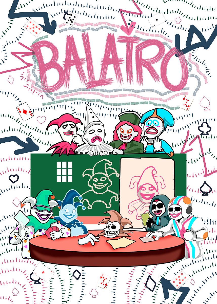 'Balatro Card Game Illustration' Poster, picture, metal print, paint by ...