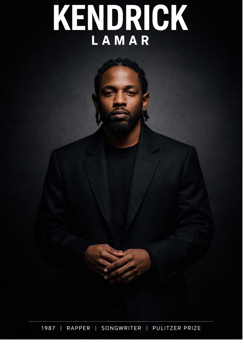 'Kendrick Lamar Portrait' Poster, picture, metal print, paint by ...