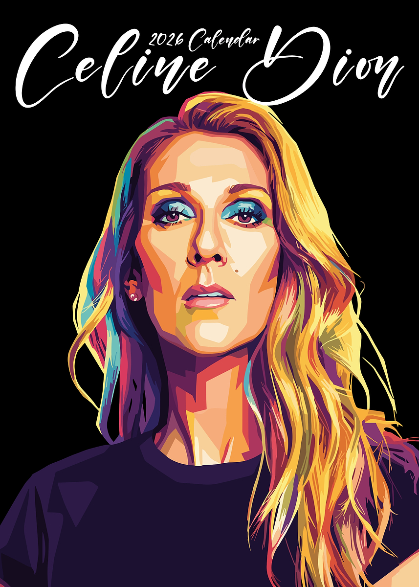 'Celine Dion' Poster, picture, metal print, paint by Rose Art | Displate