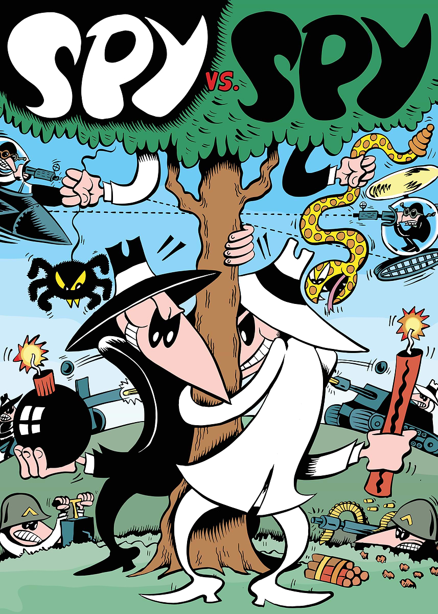 'Spy vs. Spy Comic Art' Poster, picture, metal print, paint by Anya ...