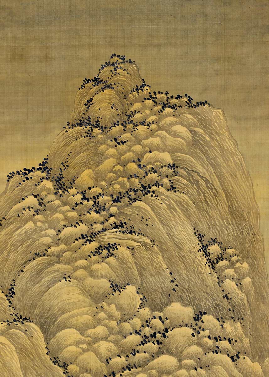 'Chinese Mountain Landscape Painting Wang Hui' Poster, picture, metal ...