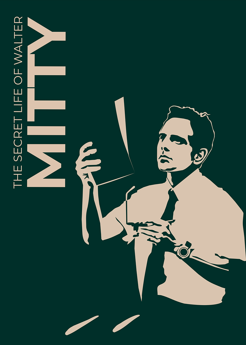 'The Secret Life of Walter Mitty Poster' Poster, picture, metal print ...