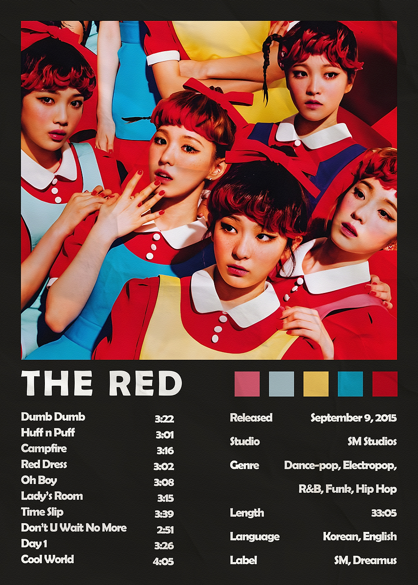 'Red Velvet - The Red Album' Poster, picture, metal print, paint by ...
