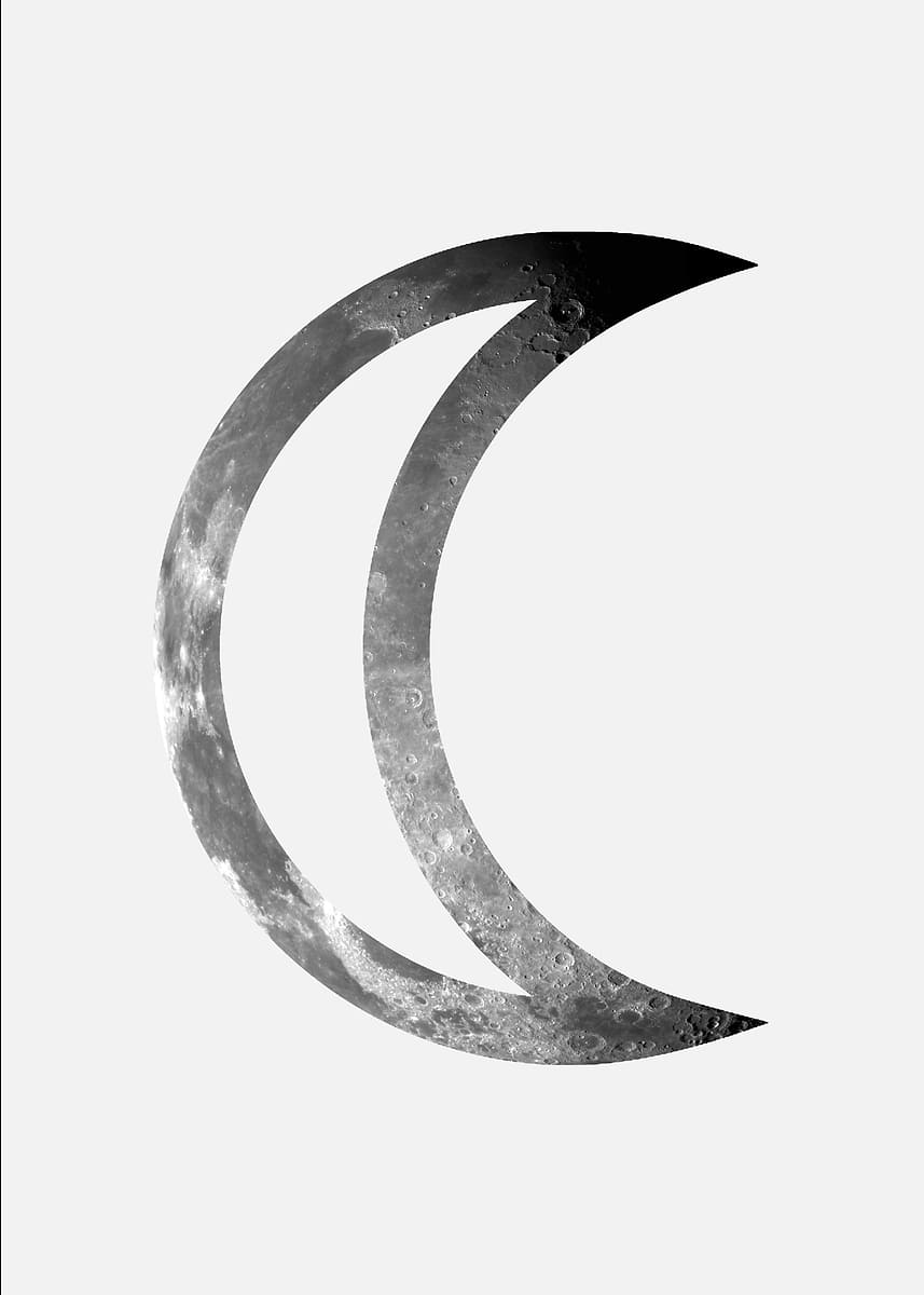 'Planetary Symbol: Moon' Poster, picture, metal print, paint by Rory ...