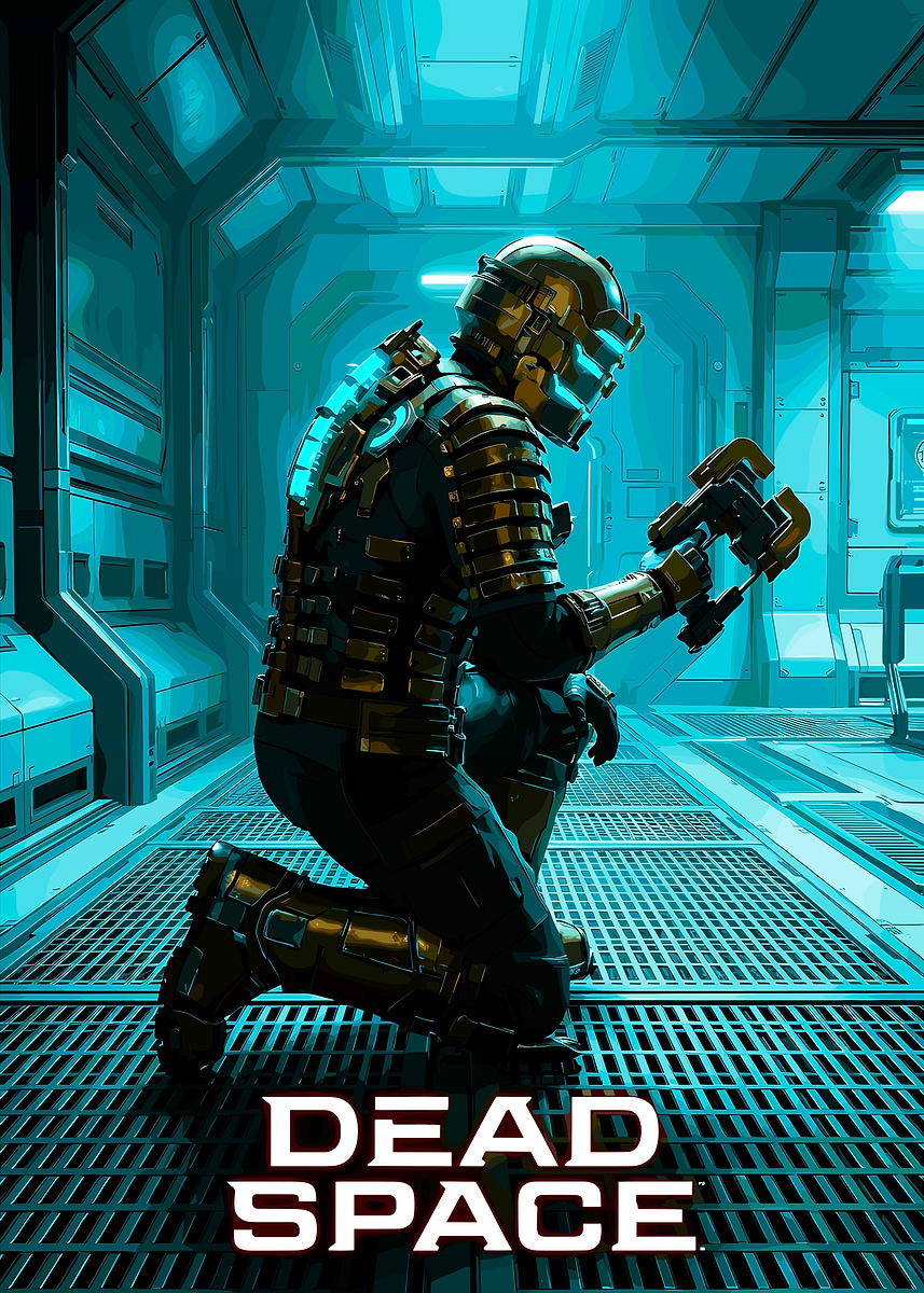 'Dead Space: Isaac Clarke in Space Station' Poster, picture, metal ...