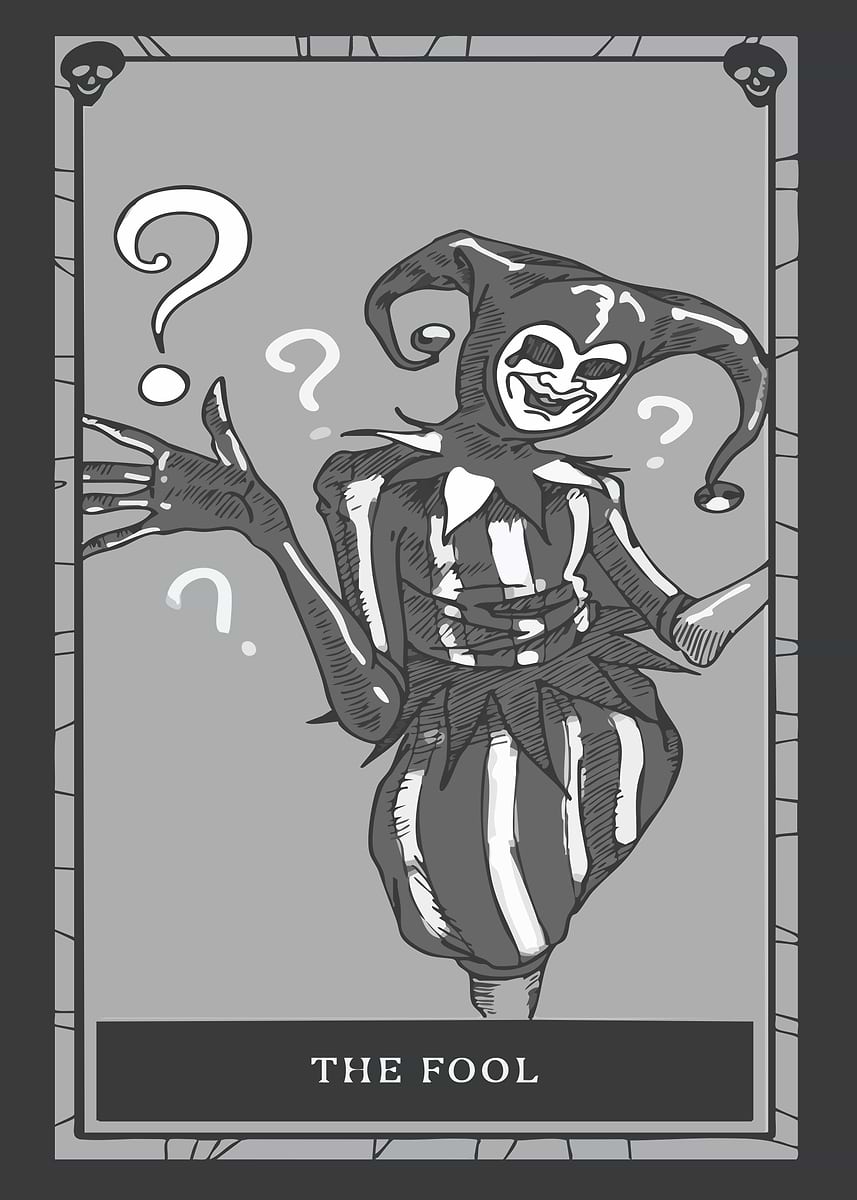 'The Fool Tarot Card Phasmophobia' Poster, picture, metal print, paint ...