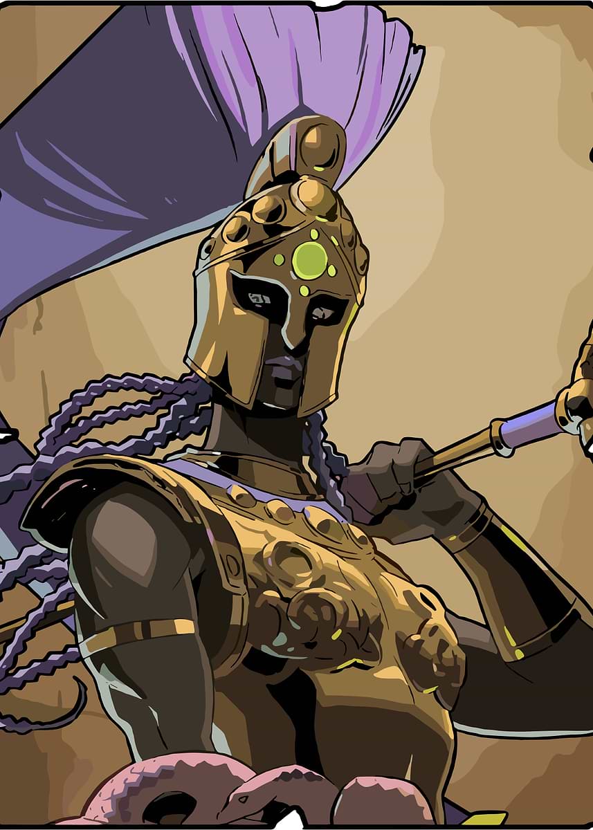 'Athena from Hades game illustration' Poster, picture, metal print ...
