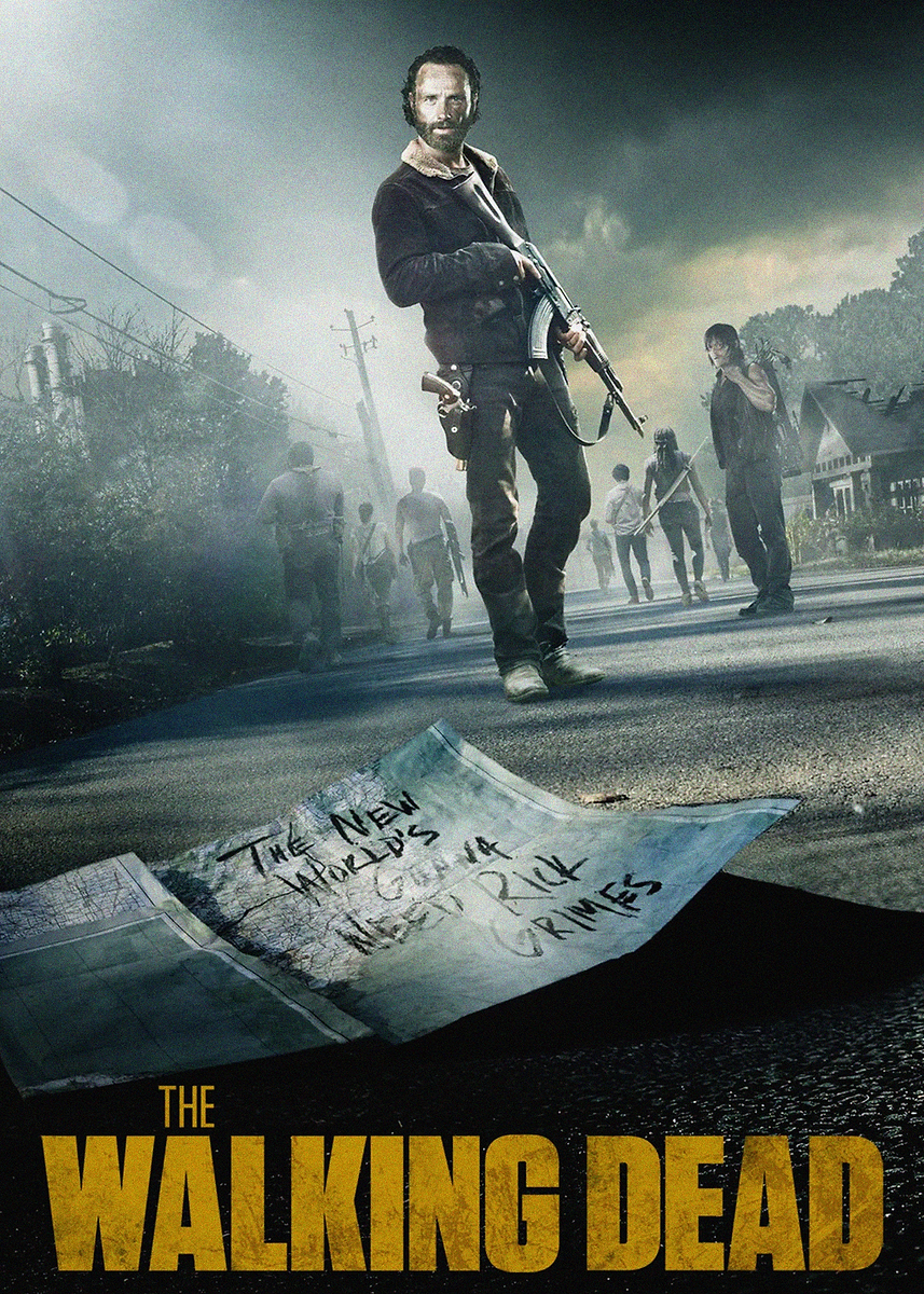 'The Walking Dead Poster' Poster, picture, metal print, paint by ...