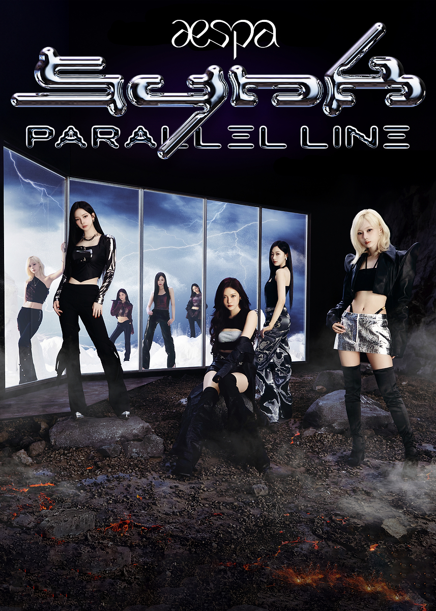 'aespa Parallel Line Group Photo' Poster, picture, metal print, paint ...