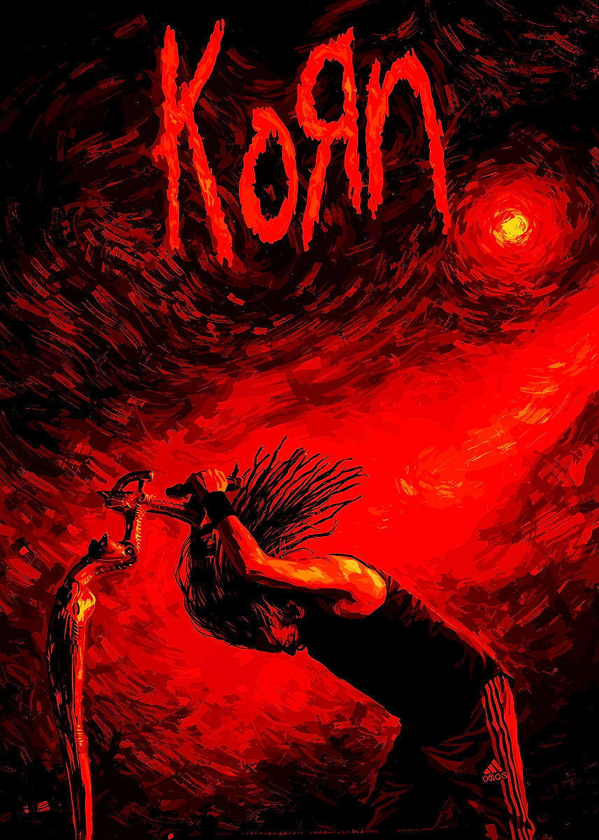 'Korn Band Art' Poster, picture, metal print, paint by Yolo Infinity ...