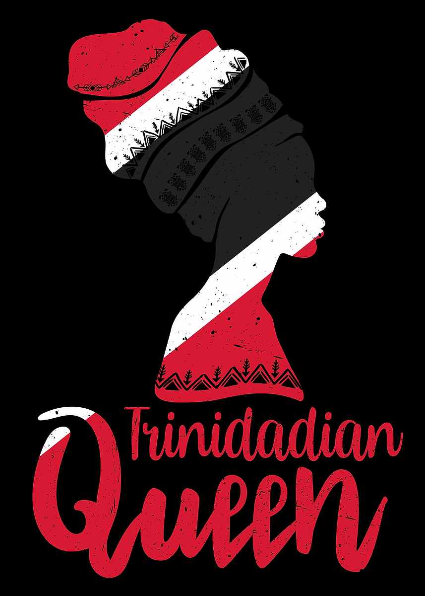 'Trinidadian Queen Trinidad and Tobago Flag Afro Roots' Poster, picture ...