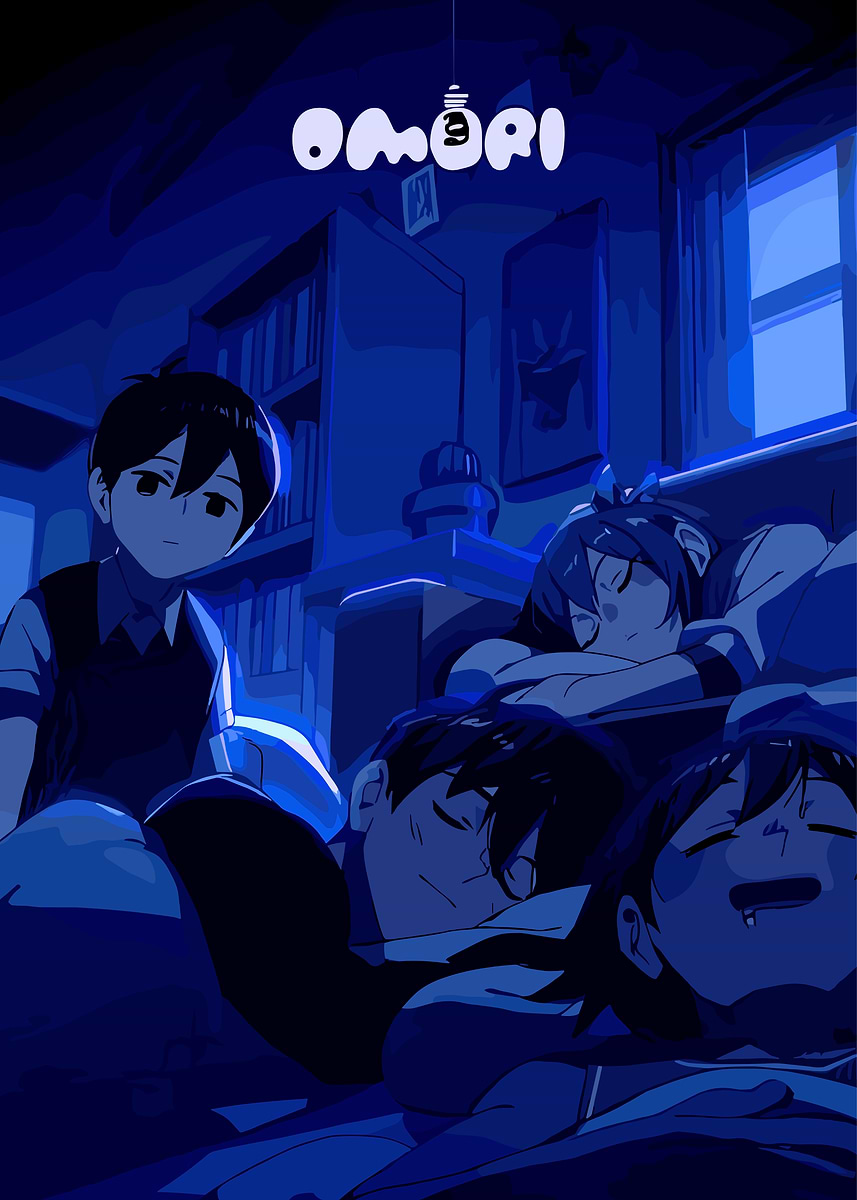 'Omori characters sleeping in a room' Poster, picture, metal print ...