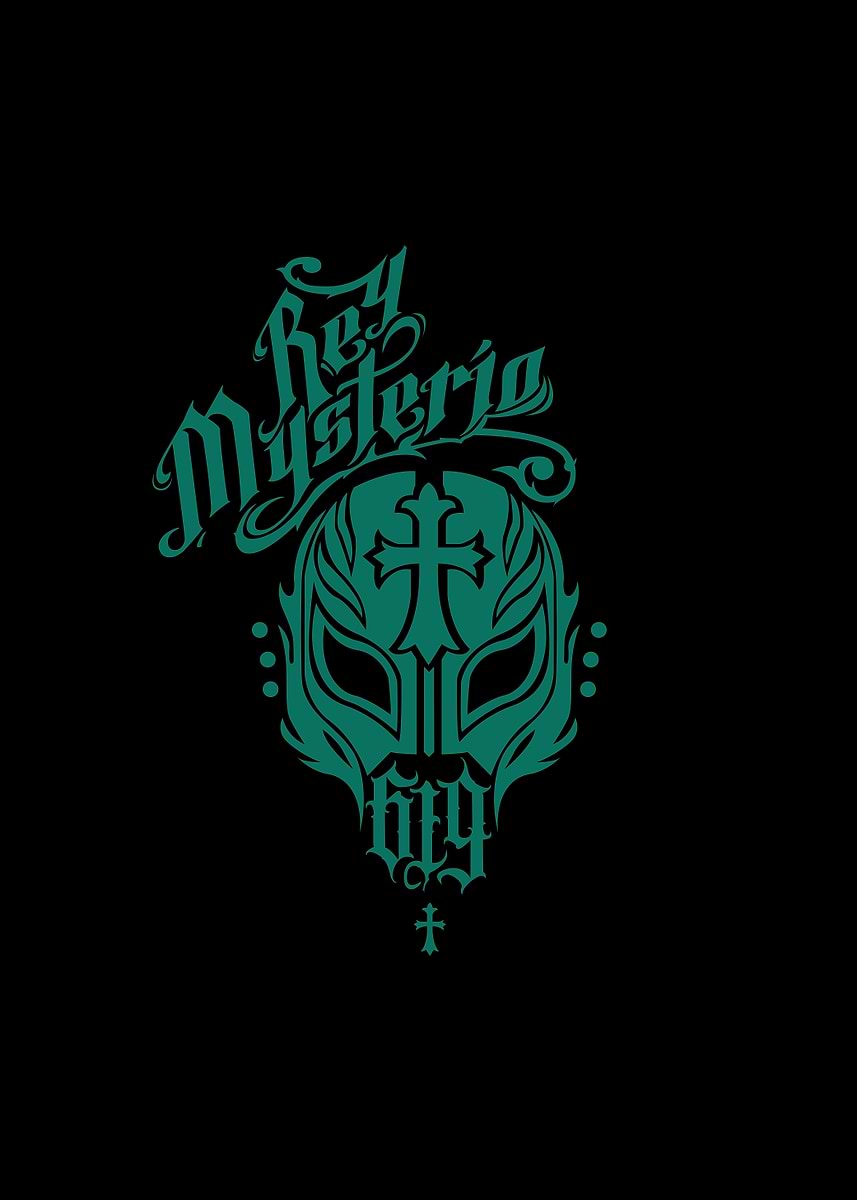 'Rey Mysterio Mask Logo' Poster, picture, metal print, paint by ...