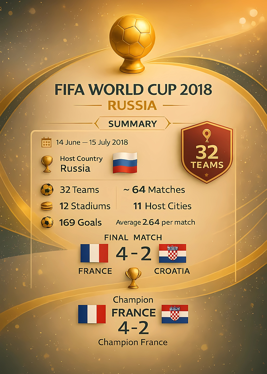 'FIFA World Cup 2018 Russia Summary' Poster, picture, metal print ...