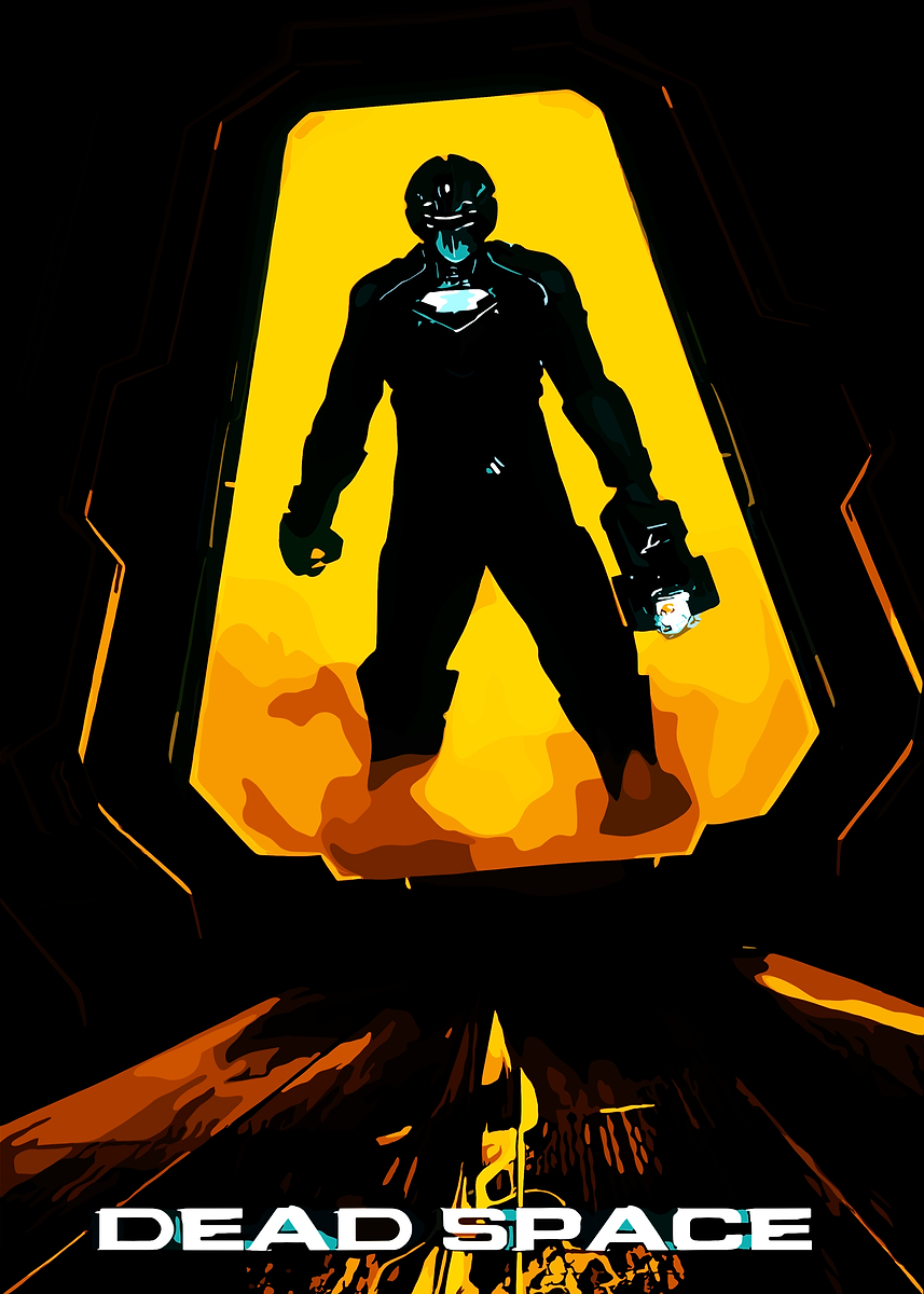 'Dead Space: Isaac Clarke Silhouette' Poster, picture, metal print ...