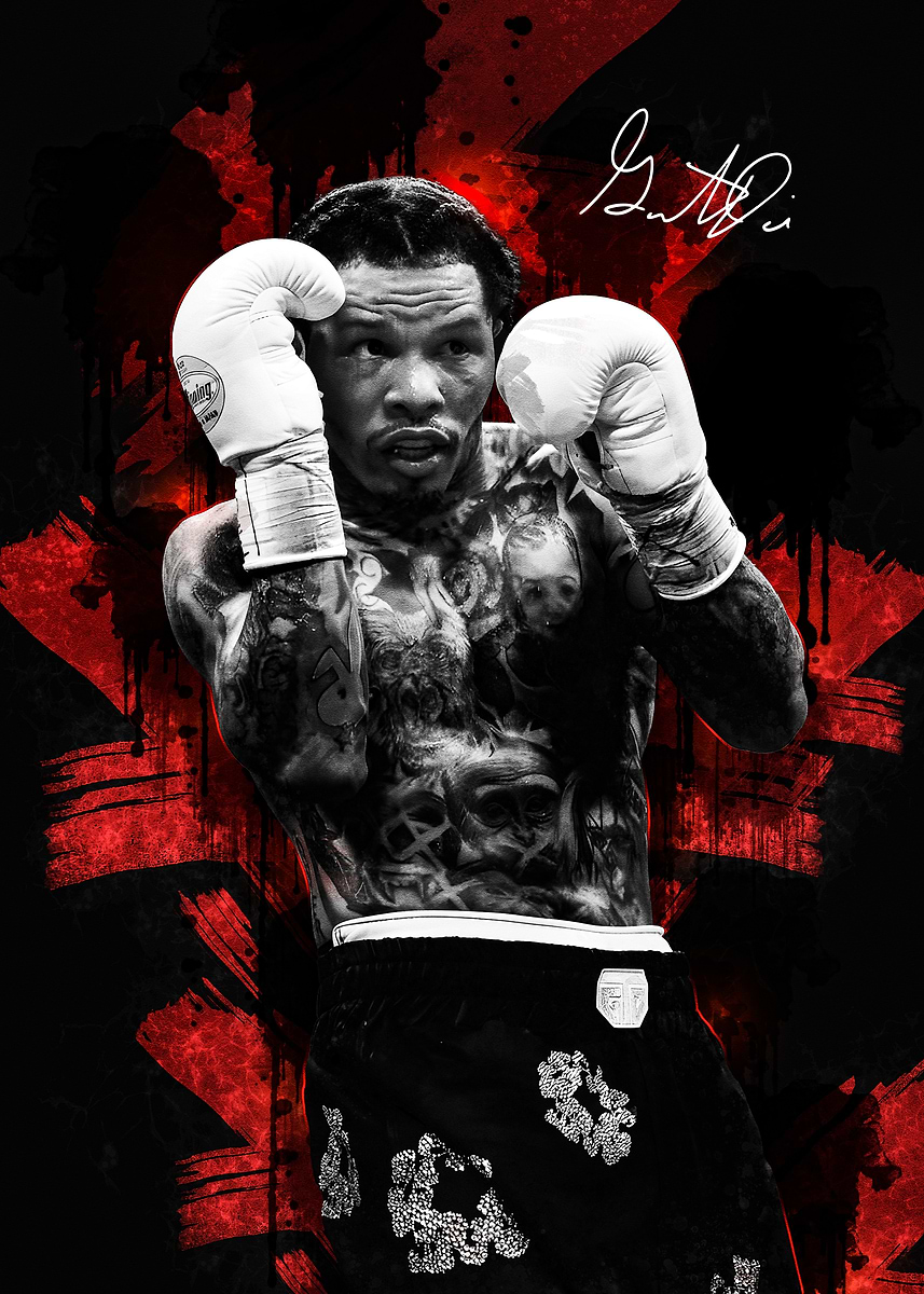 'Gervonta Davis Boxing Portrait' Poster, picture, metal print, paint by ...