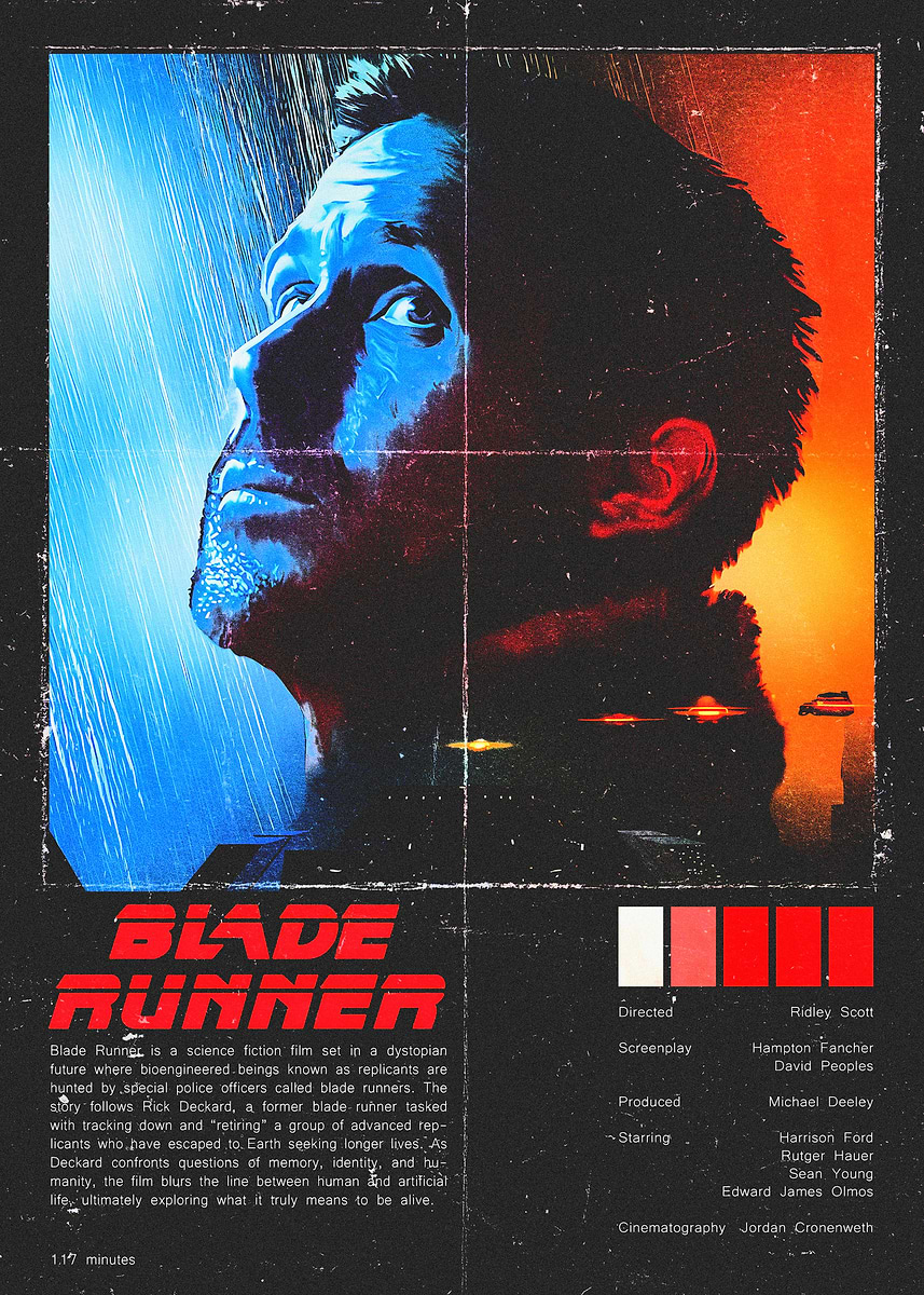 'Blade Runner Movie Poster Art' Poster, picture, metal print, paint by ...