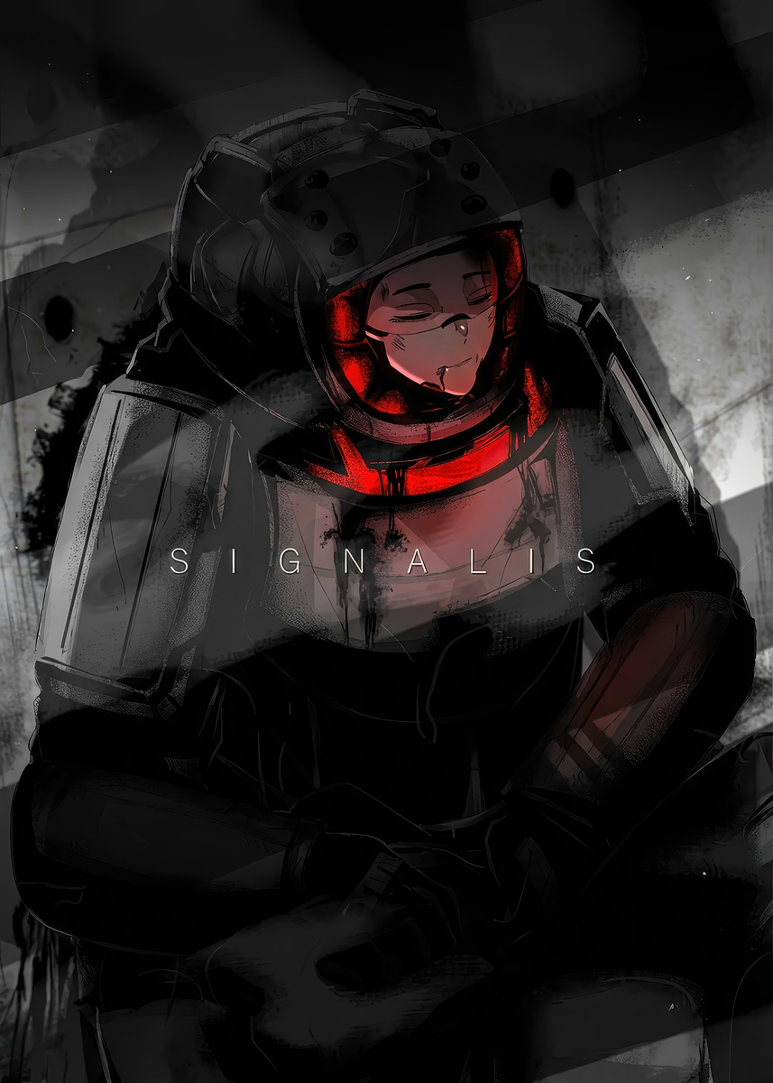 'SIGNALIS Character Portrait' Poster, picture, metal print, paint by ...