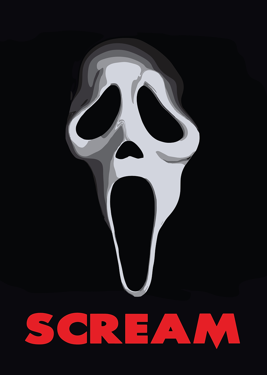 'scream movie' Poster, picture, metal print, paint by ISABELLA | Displate