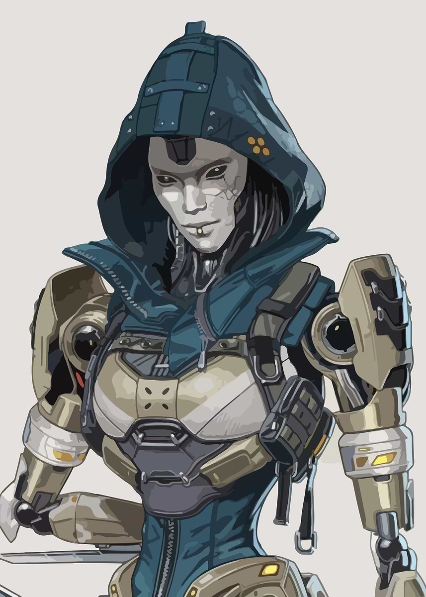 'Ash from Apex Legends Illustration' Poster, picture, metal print ...