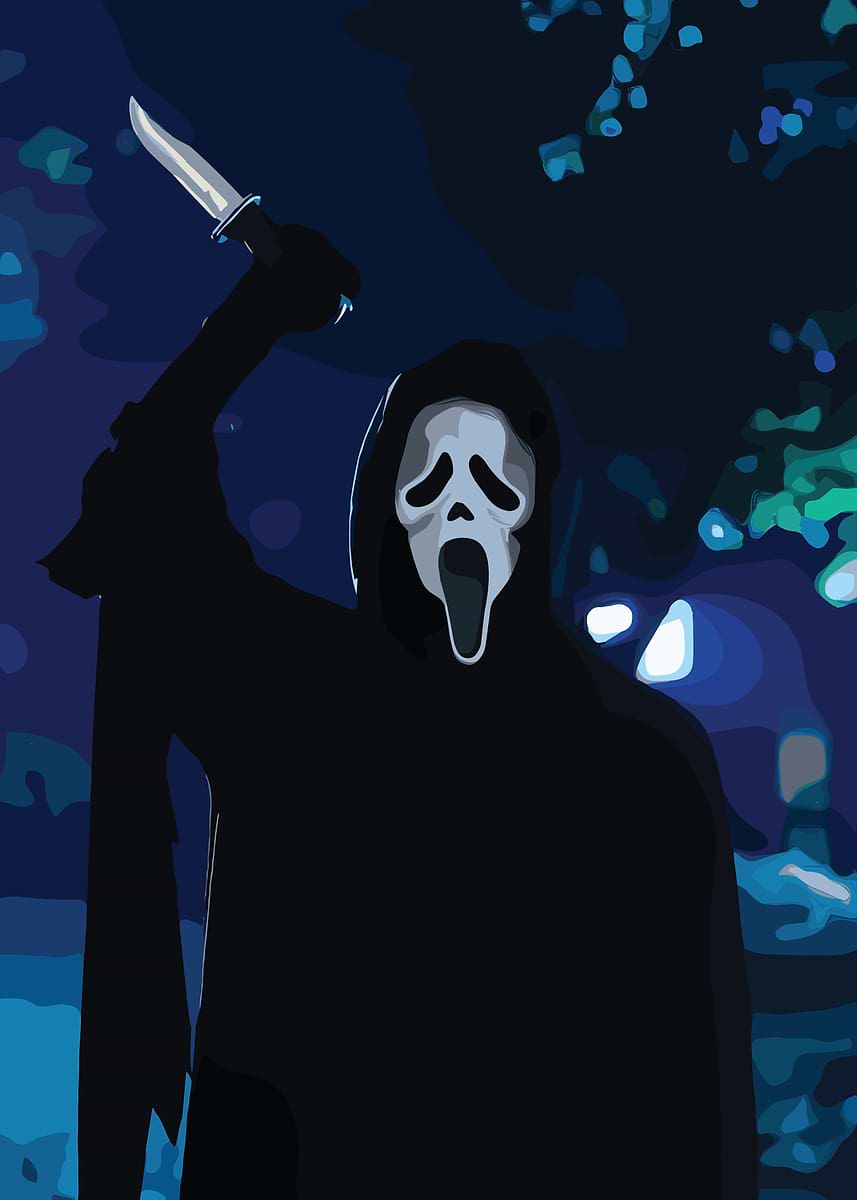'scream movie' Poster, picture, metal print, paint by ISABELLA | Displate