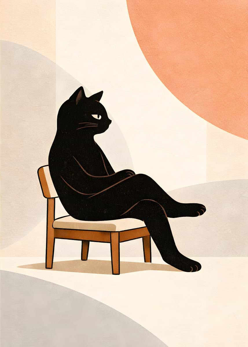'Philosopher Cat' Poster, picture, metal print, paint by YoussefArts ...