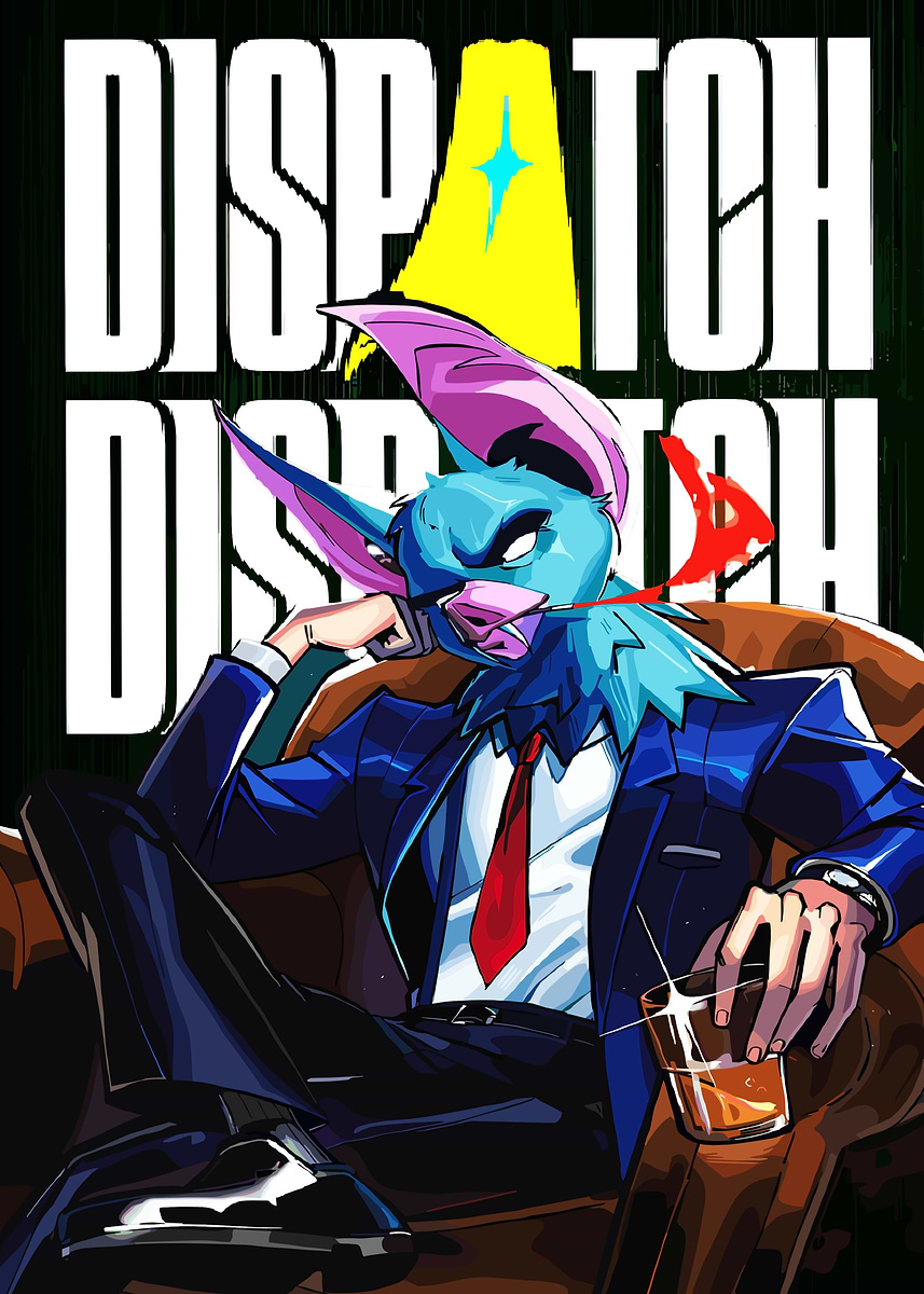 'Dispatch Bat in Suit Illustration' Poster, picture, metal print, paint ...