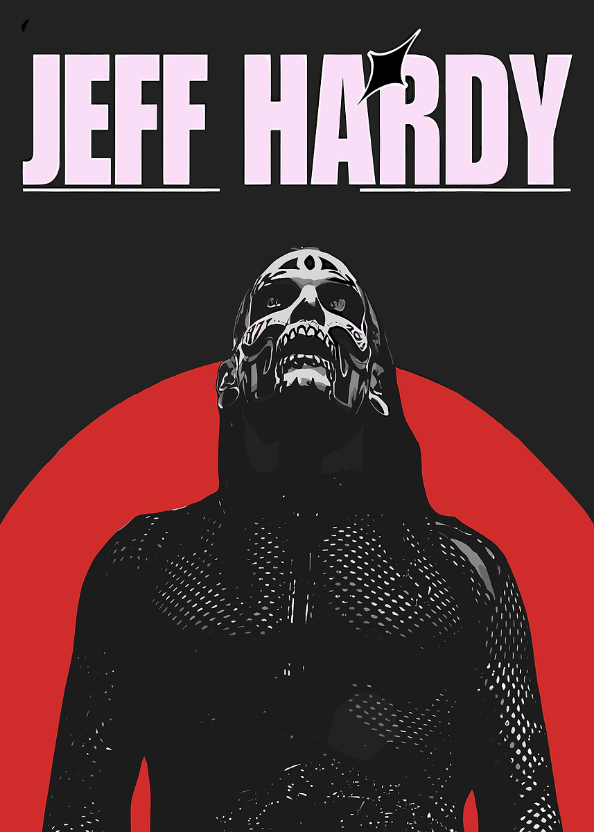 'Jeff Hardy wrestling poster' Poster, picture, metal print, paint by Ya ...