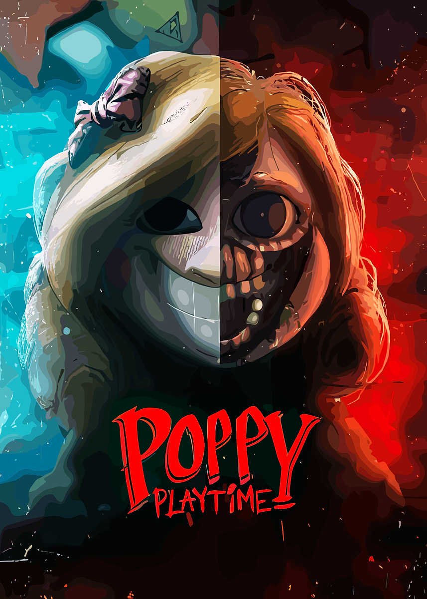 'Poppy Playtime Dual Character Art' Poster, picture, metal print, paint ...