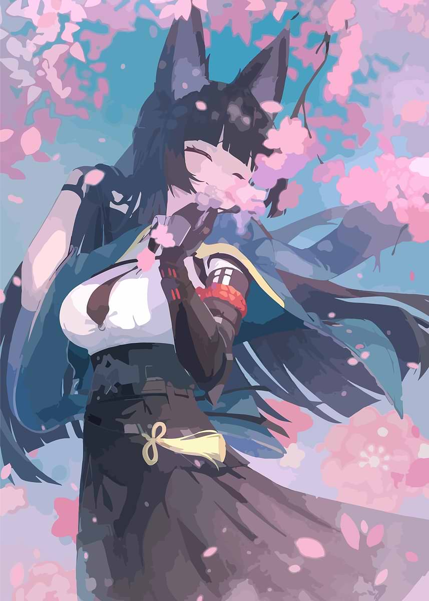 'Zenless Zone Zero miyabi' Poster, picture, metal print, paint by ...