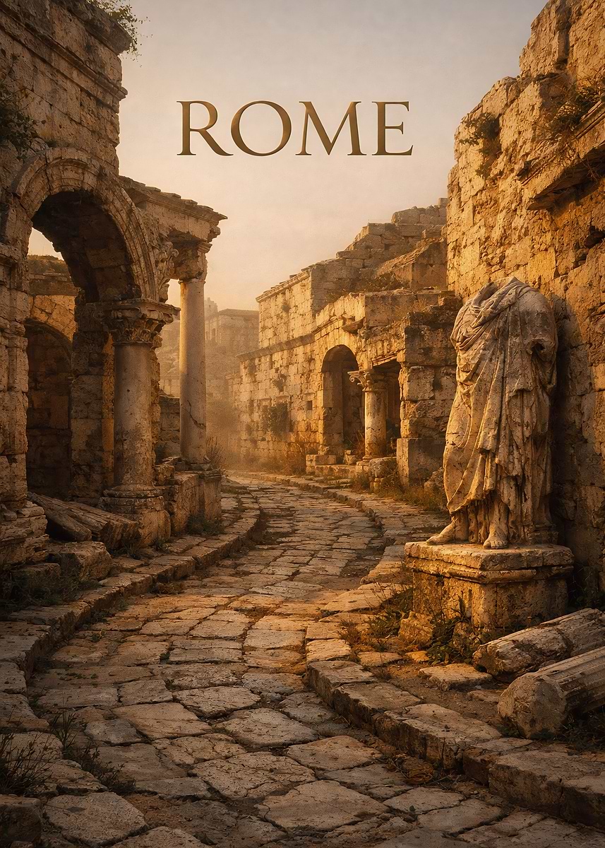 'Rome Silent Eternity' Poster, picture, metal print, paint by Elaris ...