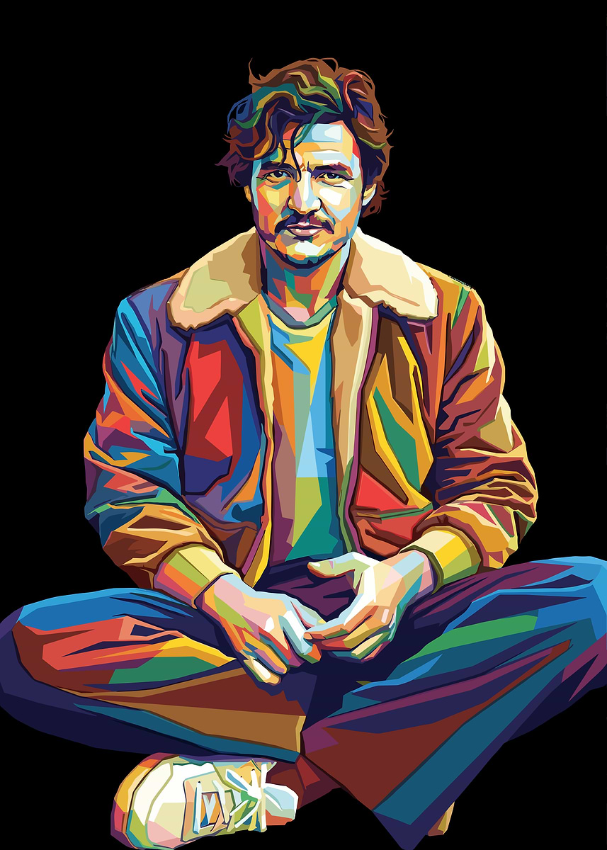 'Pedro Pascal' Poster, picture, metal print, paint by Papa Giana | Displate