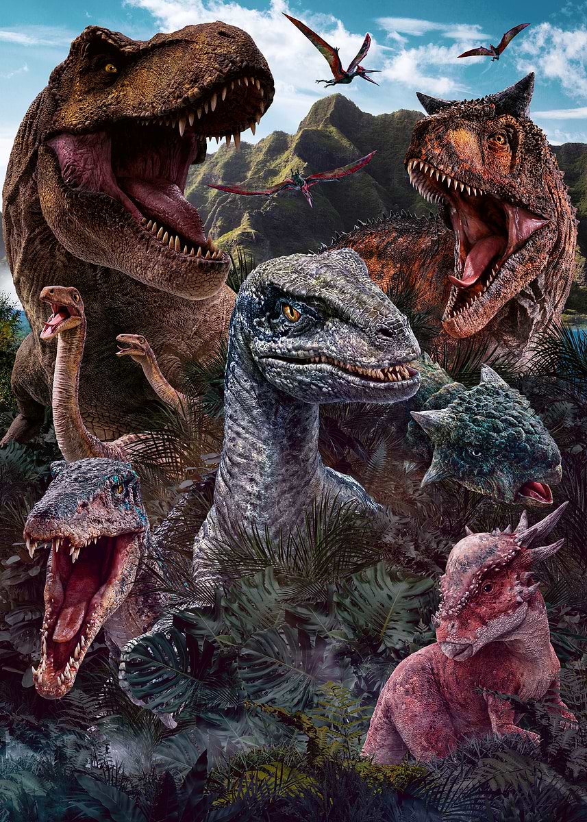'Prehistoric Giants' Poster, picture, metal print, paint by Jurassic ...