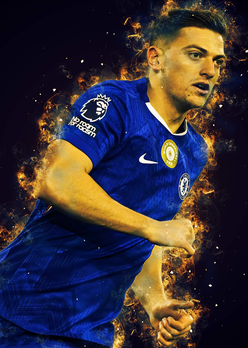'Liam Delap Football Player Digital Art' Poster, picture, metal print ...