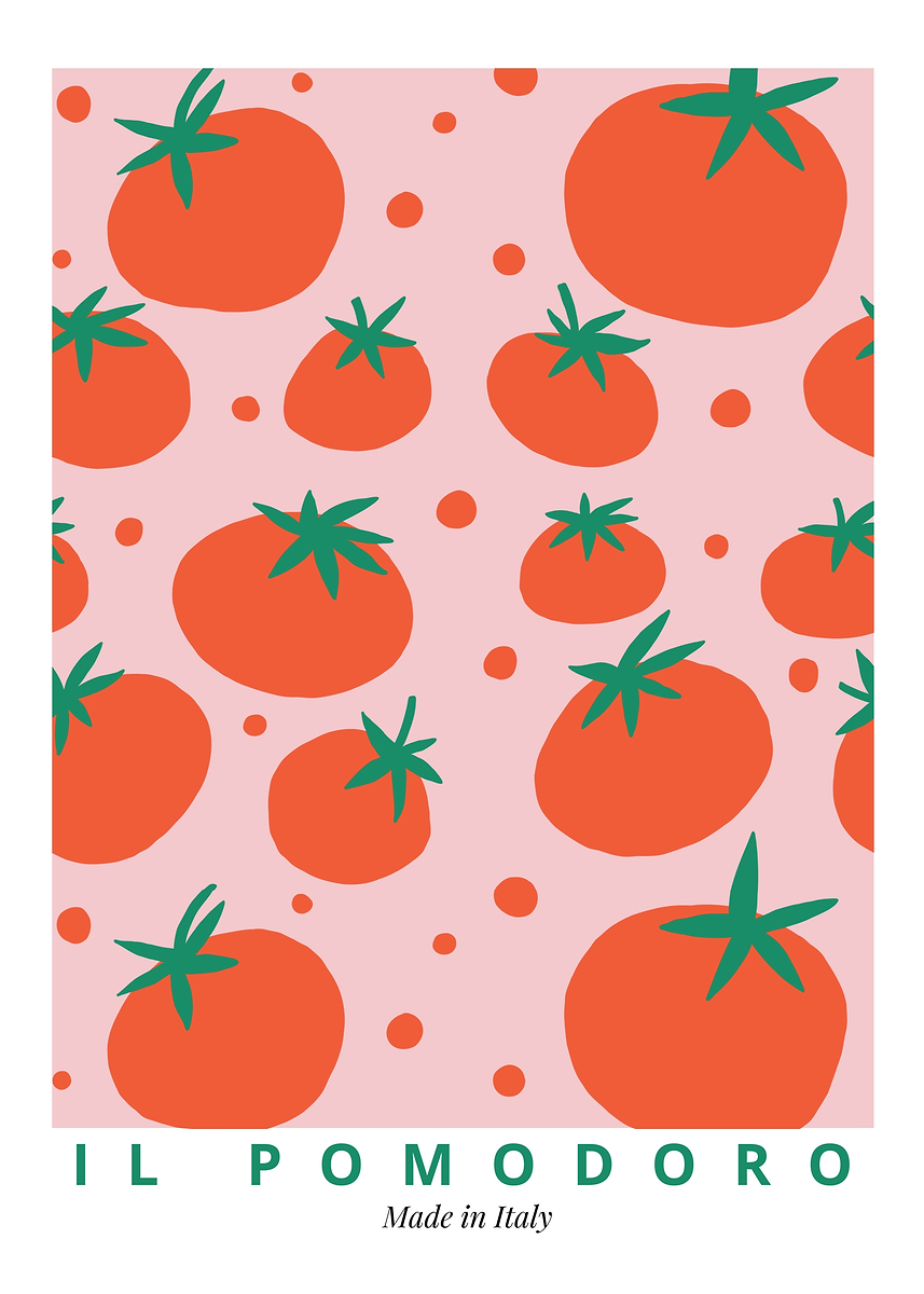 'Il Pomodoro Tomato Art Print' Poster, picture, metal print, paint by ...
