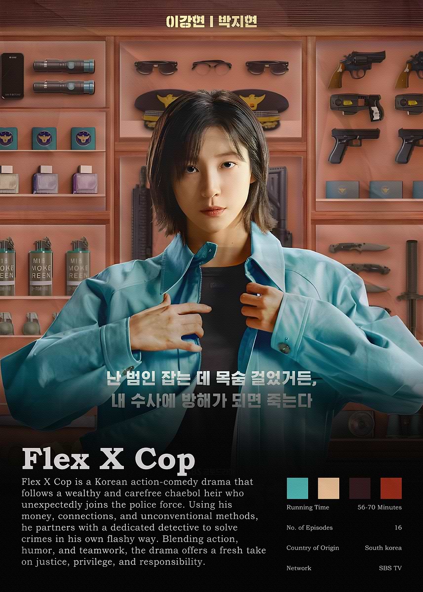 'Flex X Cop Korean Drama Poster' Poster, picture, metal print, paint by ...