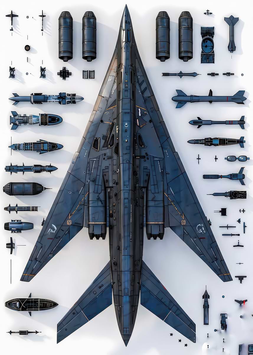 'Lockheed F-117 Nighthawk' Poster, picture, metal print, paint by ...