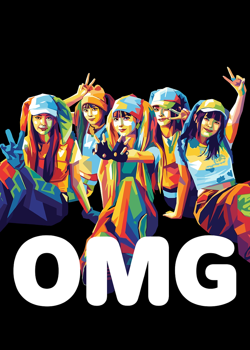'Colorful OMG Group Pop Art' Poster, picture, metal print, paint by ...