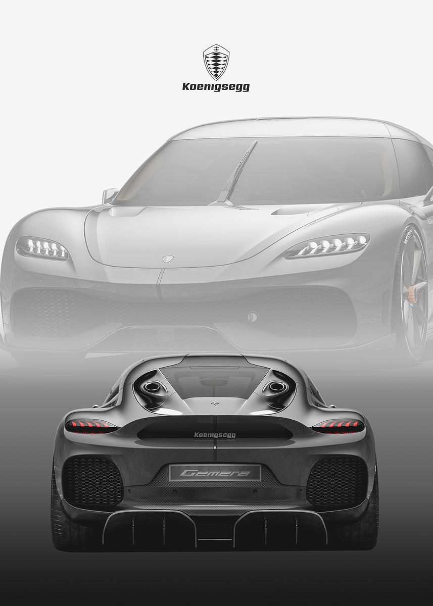 'Koenigsegg Gemera' Poster, picture, metal print, paint by capture art ...