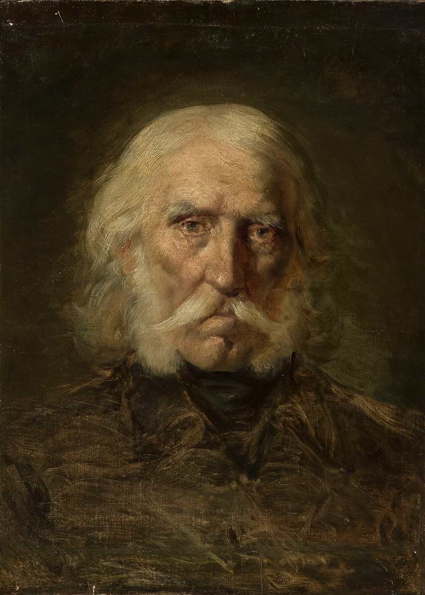 'Portrait of an Elderly Man' Poster, picture, metal print, paint by ...