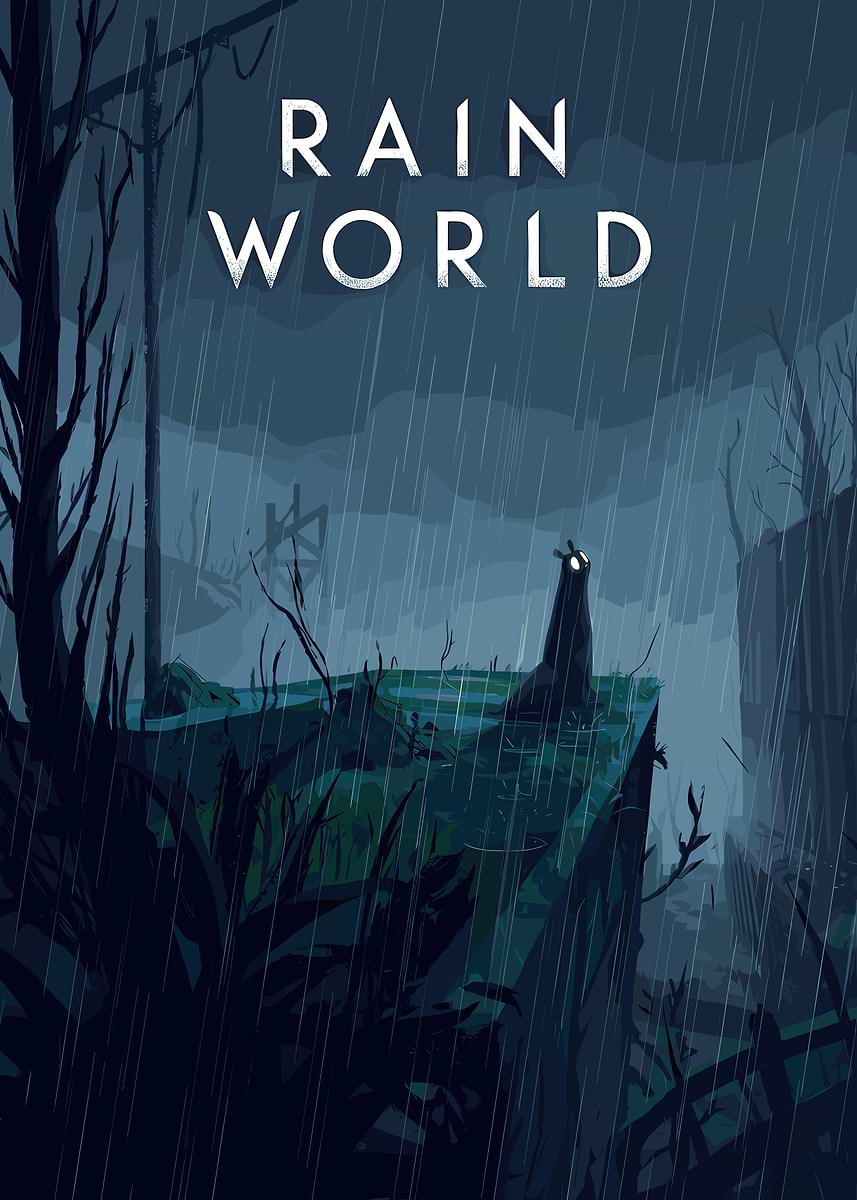'Rain World Game Cover Art' Poster, picture, metal print, paint by ...